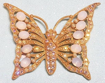 Large Christmas Tree brooch by Cristobal London Enamel Crystal | Etsy