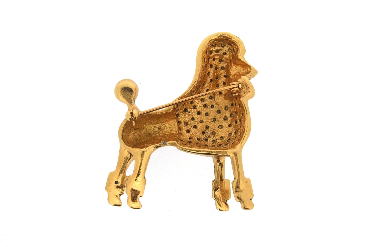 Large White Enamel Poodle Brooch Pin - Etsy