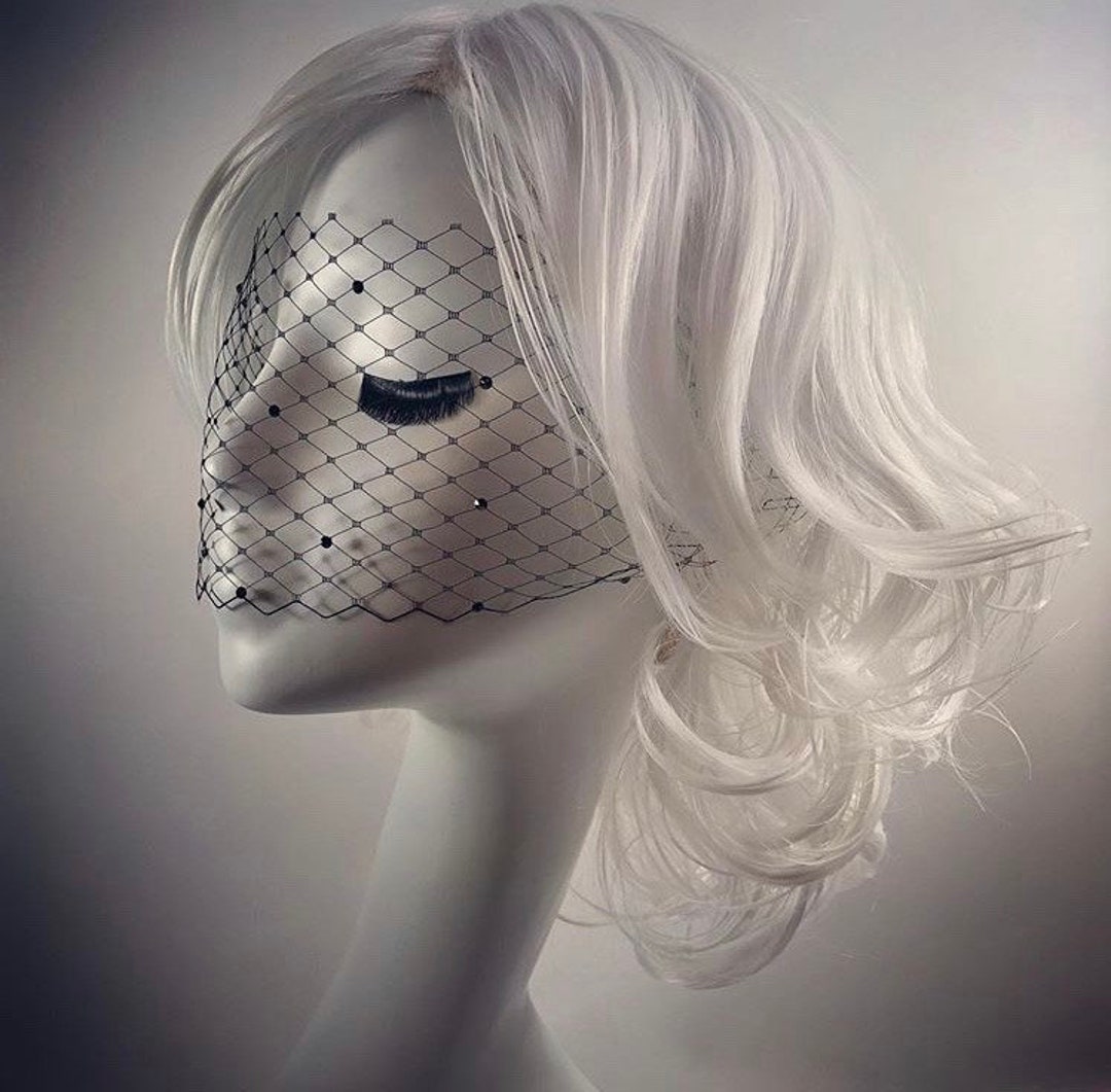 Masquerade Mask - Masquerade Veil - Masquerade Ball - Black Mini Veil ...