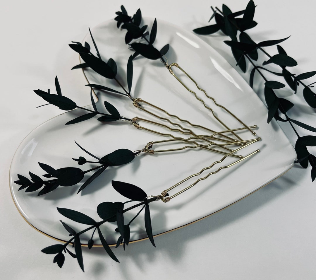 Eucalyptus Hair Pins - Greenery Hair Piece - Greenery Hair Pins ...