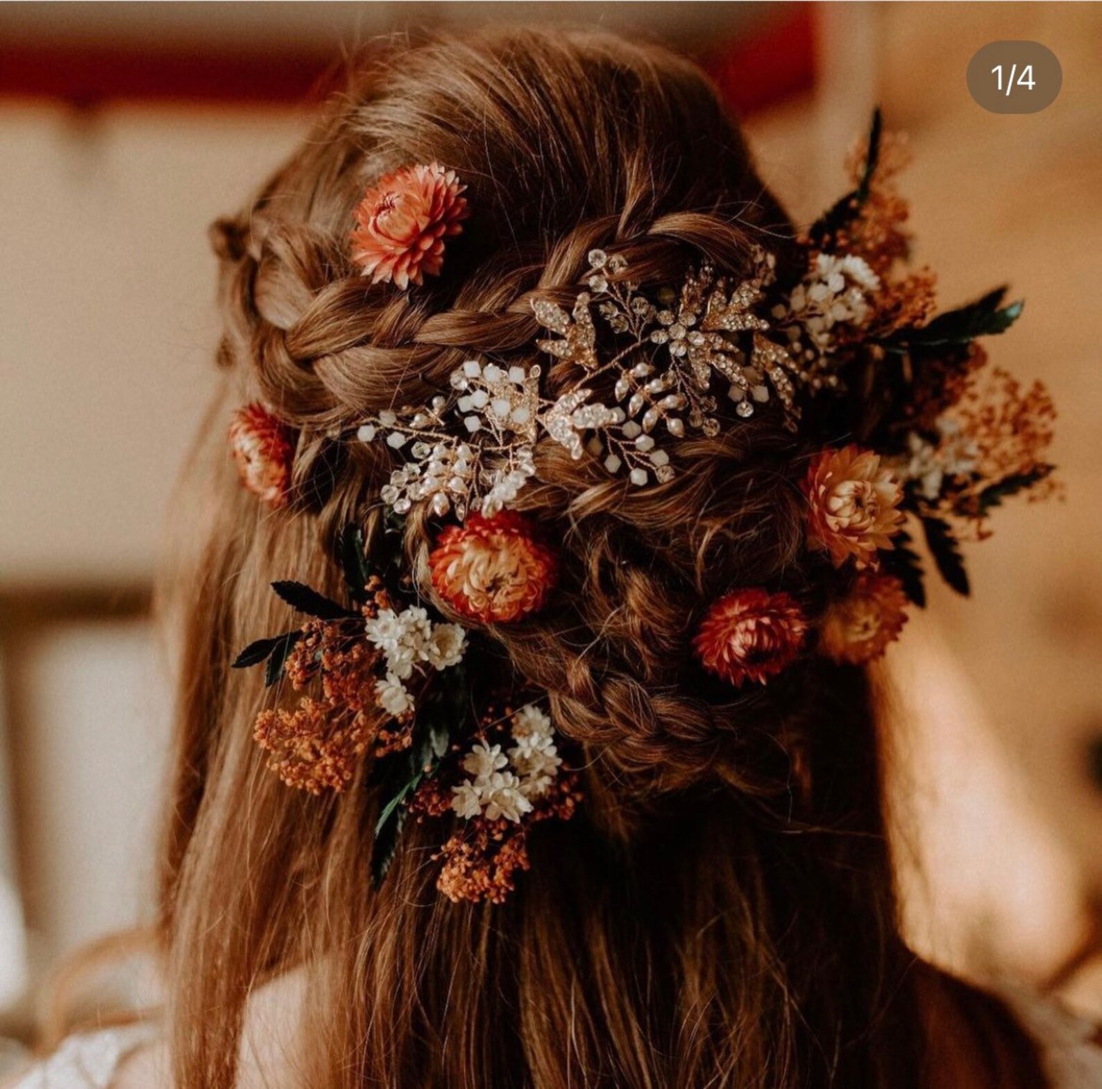 Custom Fall Hair Pins - Custom Bridal Headpiece - Autumn Hair Flowers ...