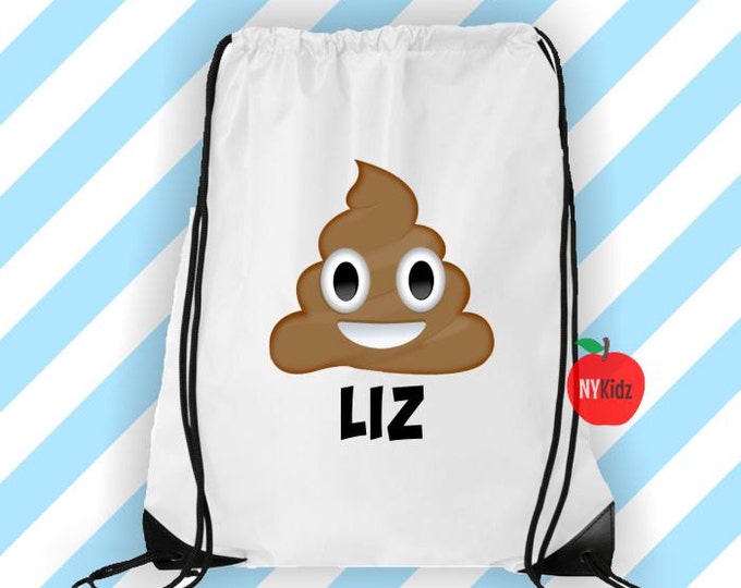 Emoji Poop Sling Backpack Poop Emoji Gym Bag Dance Bag - Etsy