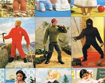 Action Man Knitting Pattern - Etsy UK