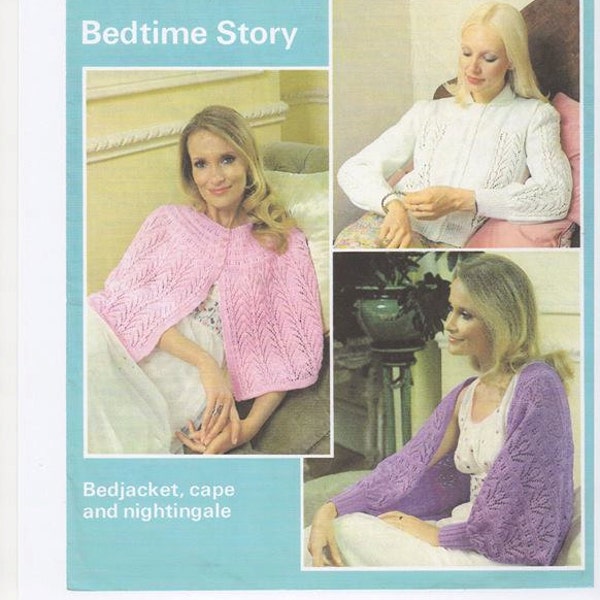 Knitted Bed Jacket - Etsy