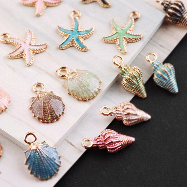 Shell Charm Bracelet - Etsy