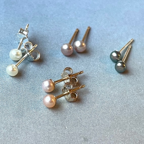 3mm pearl studs store
