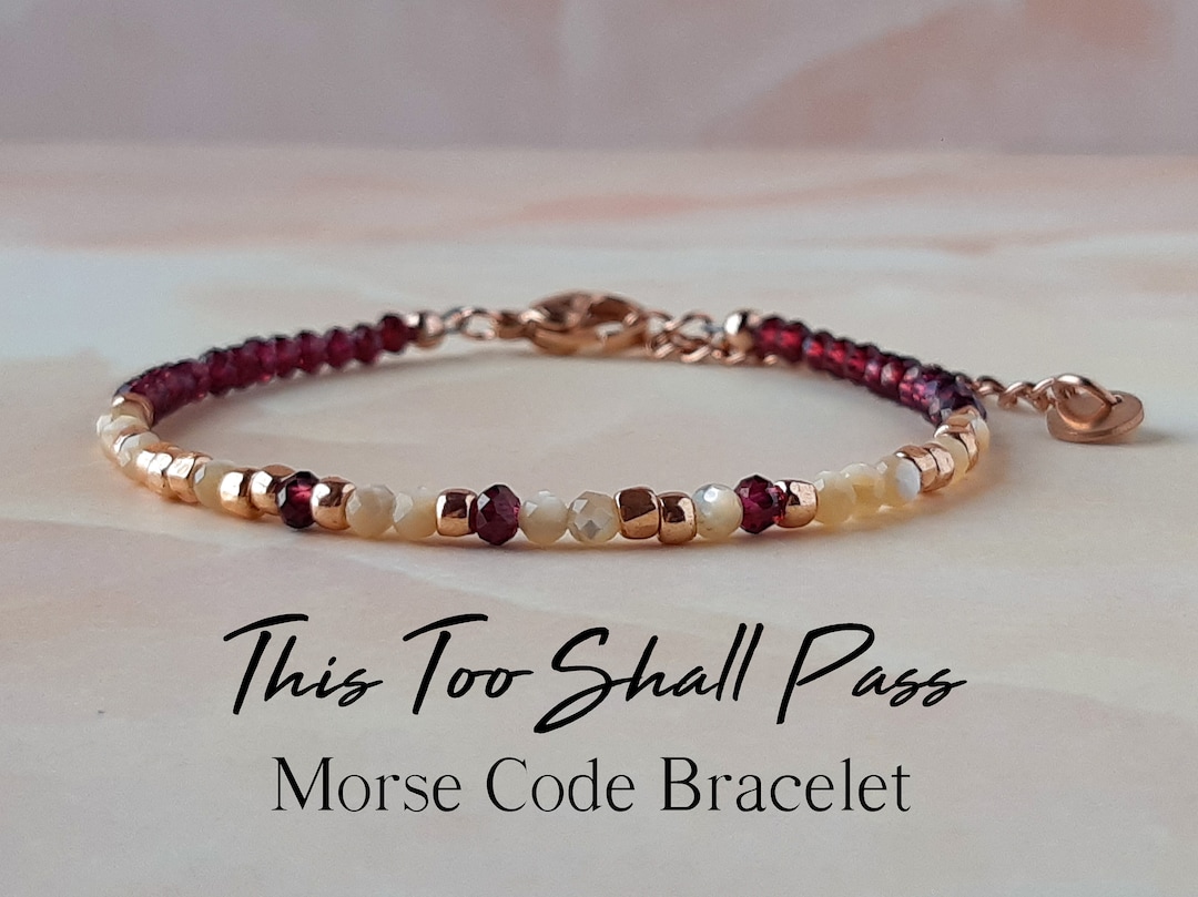 This Too Shall Pass Morse Code Bracelet Positivity Bracelet for Women ...