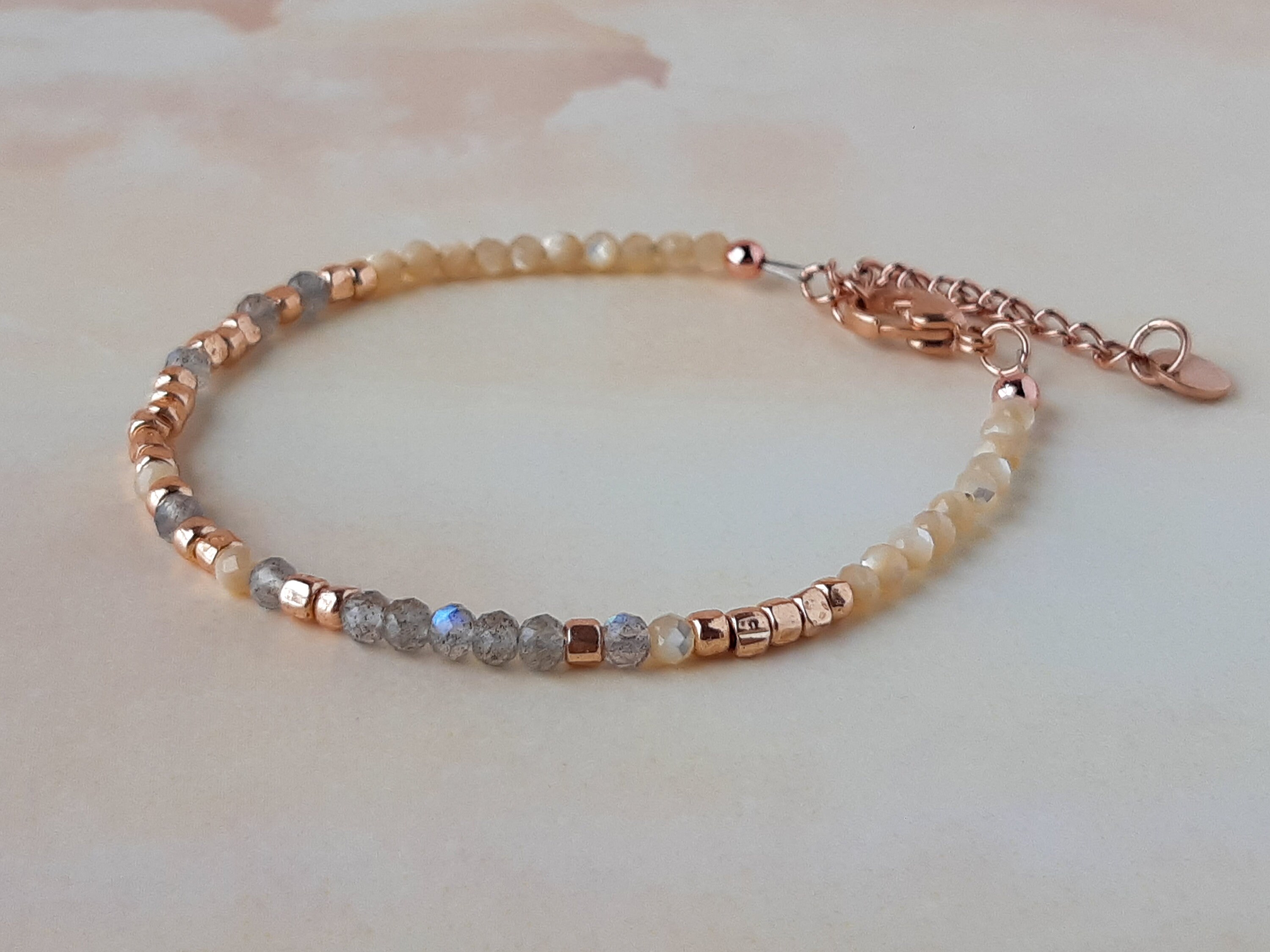 Custom Morse Code Bracelet for Women Gemstone Personalized Bracelet ...