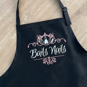 Personalized Nail Technician Apron, Manicurist Gift, Nail Polish, Nail ...