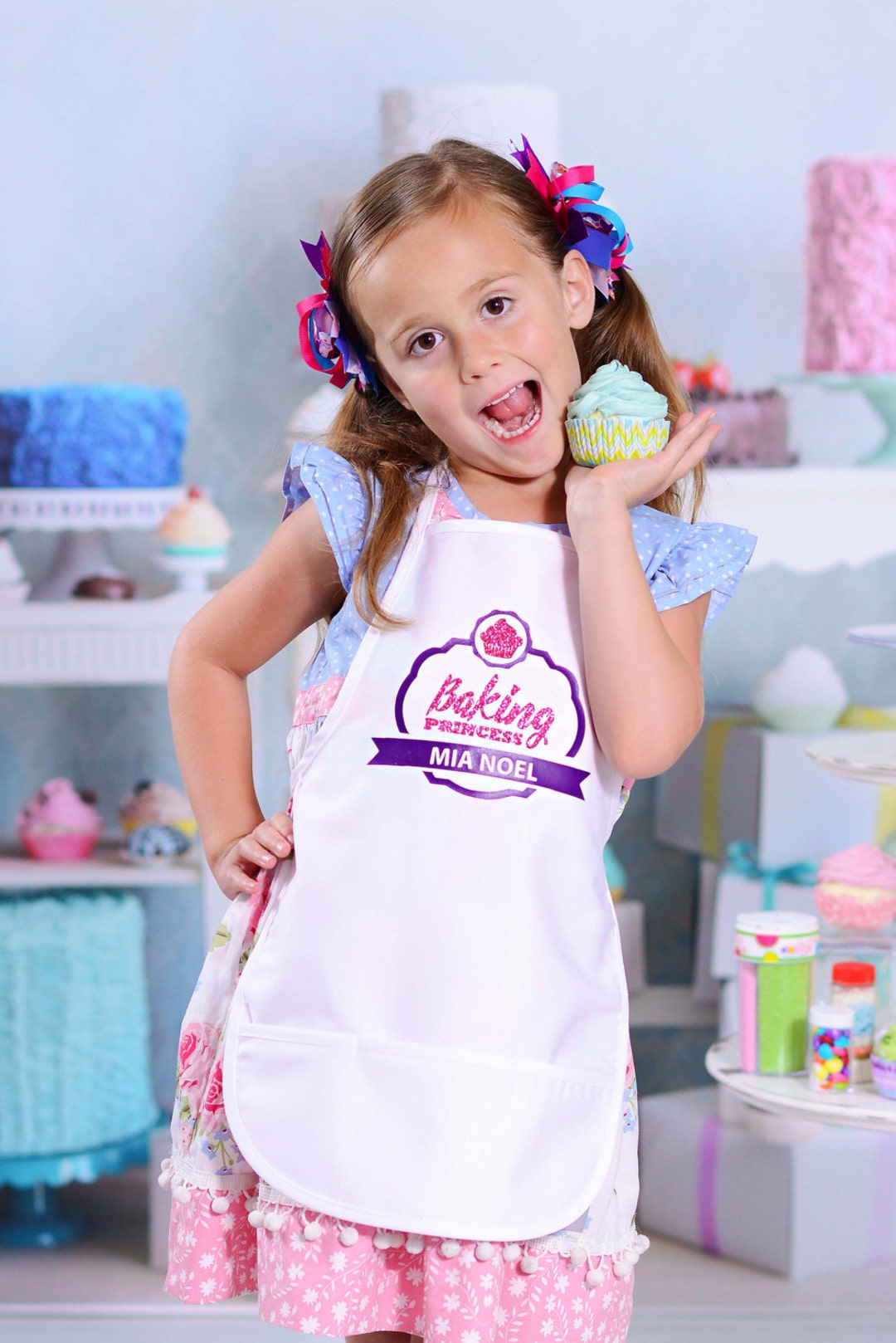 Child's Apron | Baking Princess Girls Apron | Personalized Apron ...