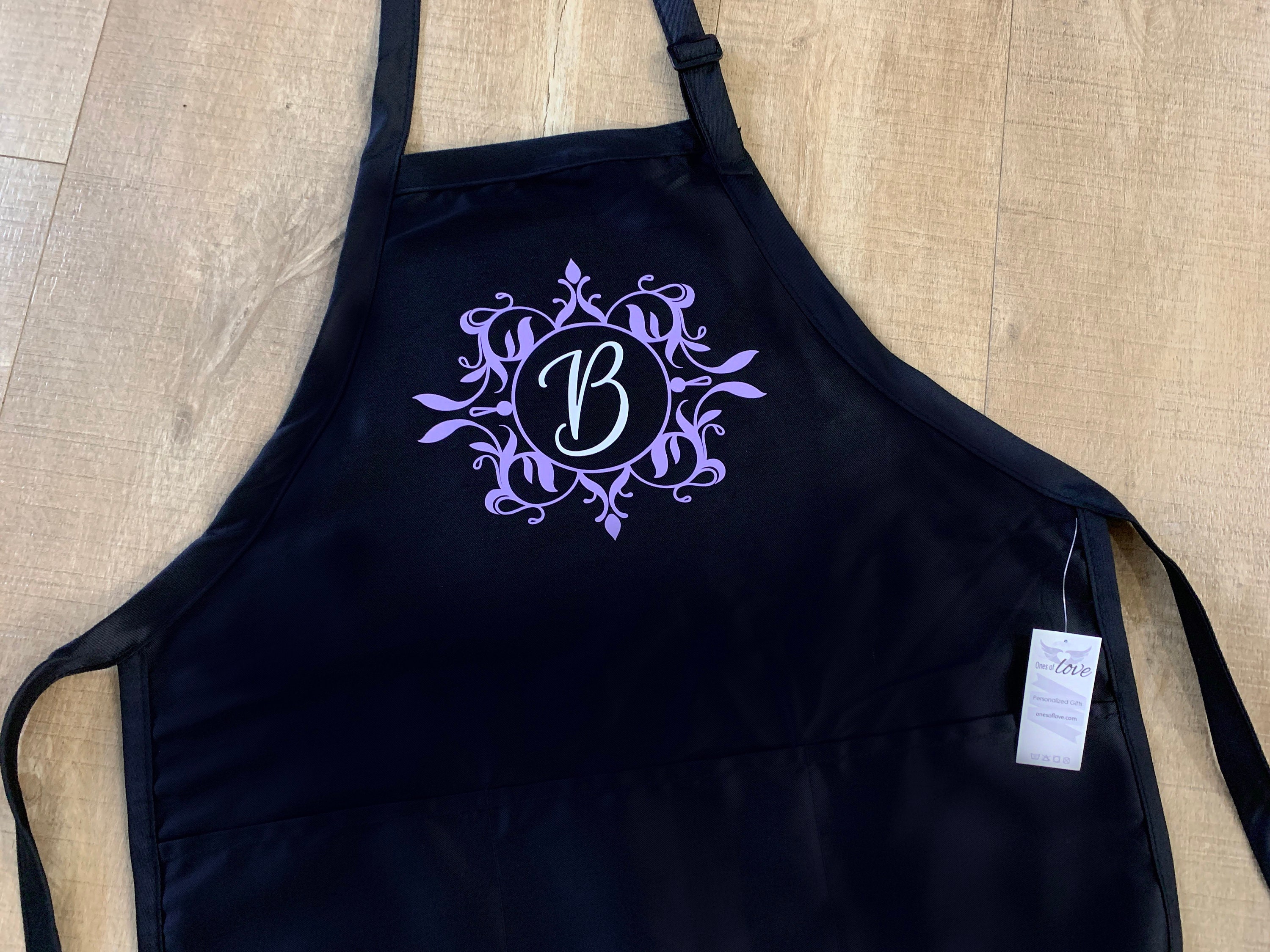 Monogrammed Apron Gift for Her Monogram or Initial Bakers | Etsy