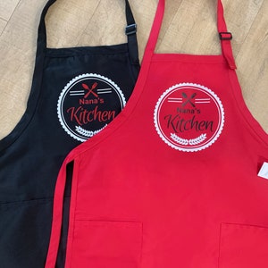 Custom Kitchen Apron | Personalized Kitchen Gift | Adult Cooking Apron ...