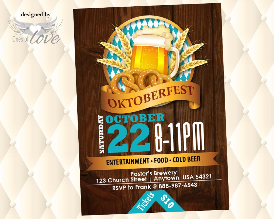 Oktoberfest Invitation Flyer | October Fest Event Flyer | Octoberfest ...