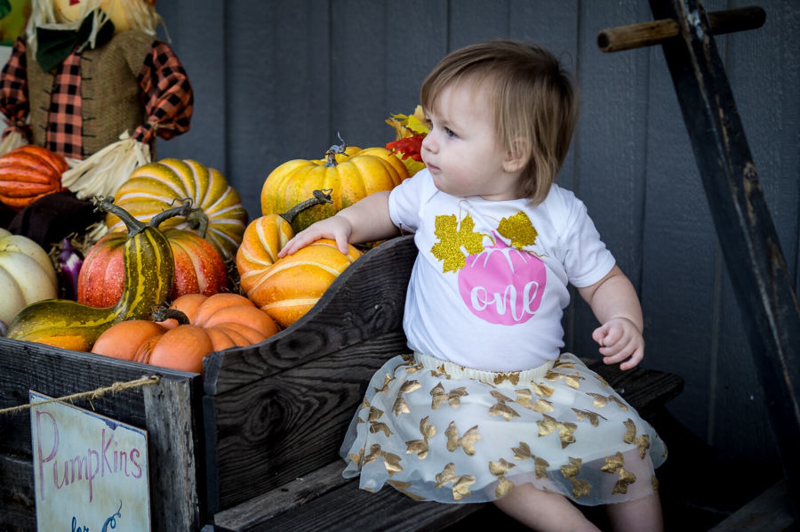 Fall First Birthday Pink and Gold Pumpkin 1st Birthday - Etsy