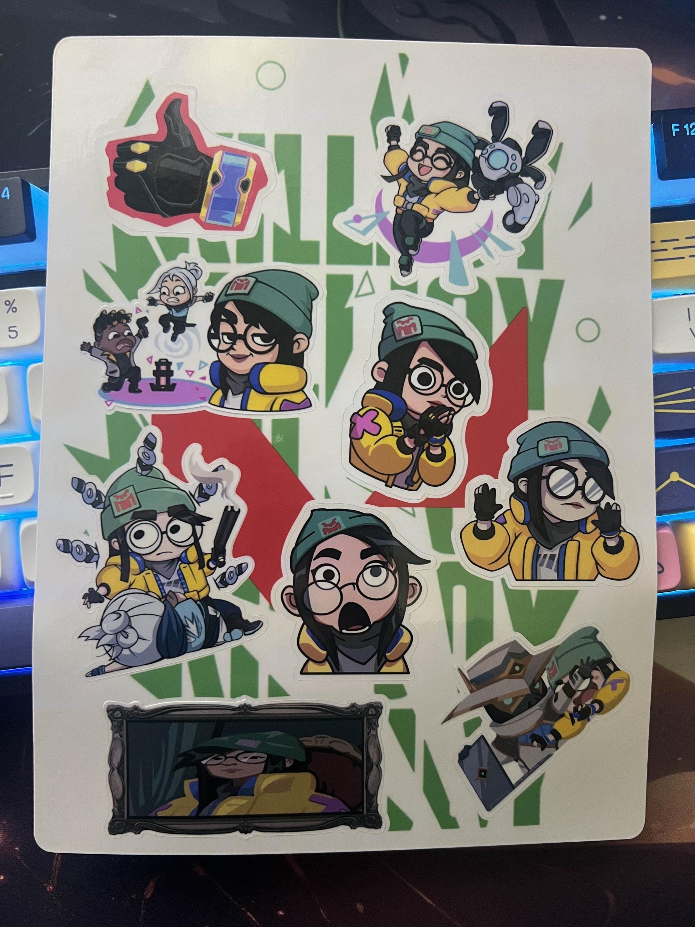 Valorant Killjoy KJ Spray Sticker Sheet - Vinyl - Etsy