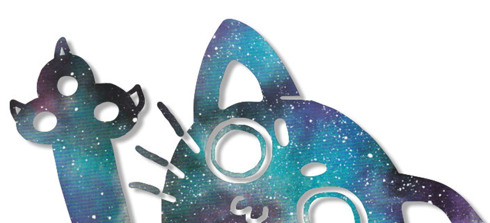 Cat Kitten Cute Kawaii Peeker Peeking Decal Slap Sticker - Etsy