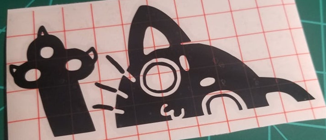 Cat Kitten Cute Kawaii Peeker Peeking Decal Slap Sticker Galaxy - Etsy