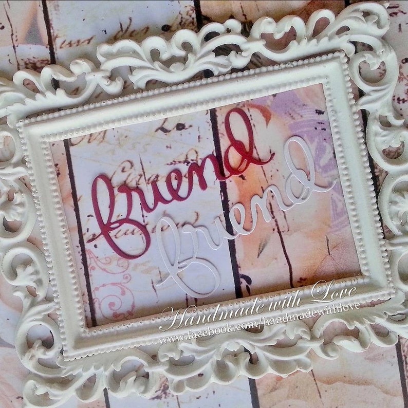 Friend Cut Out. 1 Pack of 10pcs. - Etsy