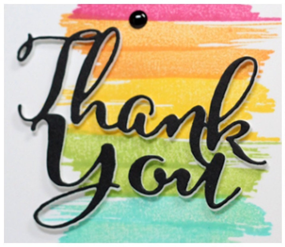 Thank You Cut Out. 1 Pack of 10pcs. Perfect for Your Tags, Bookmark ...
