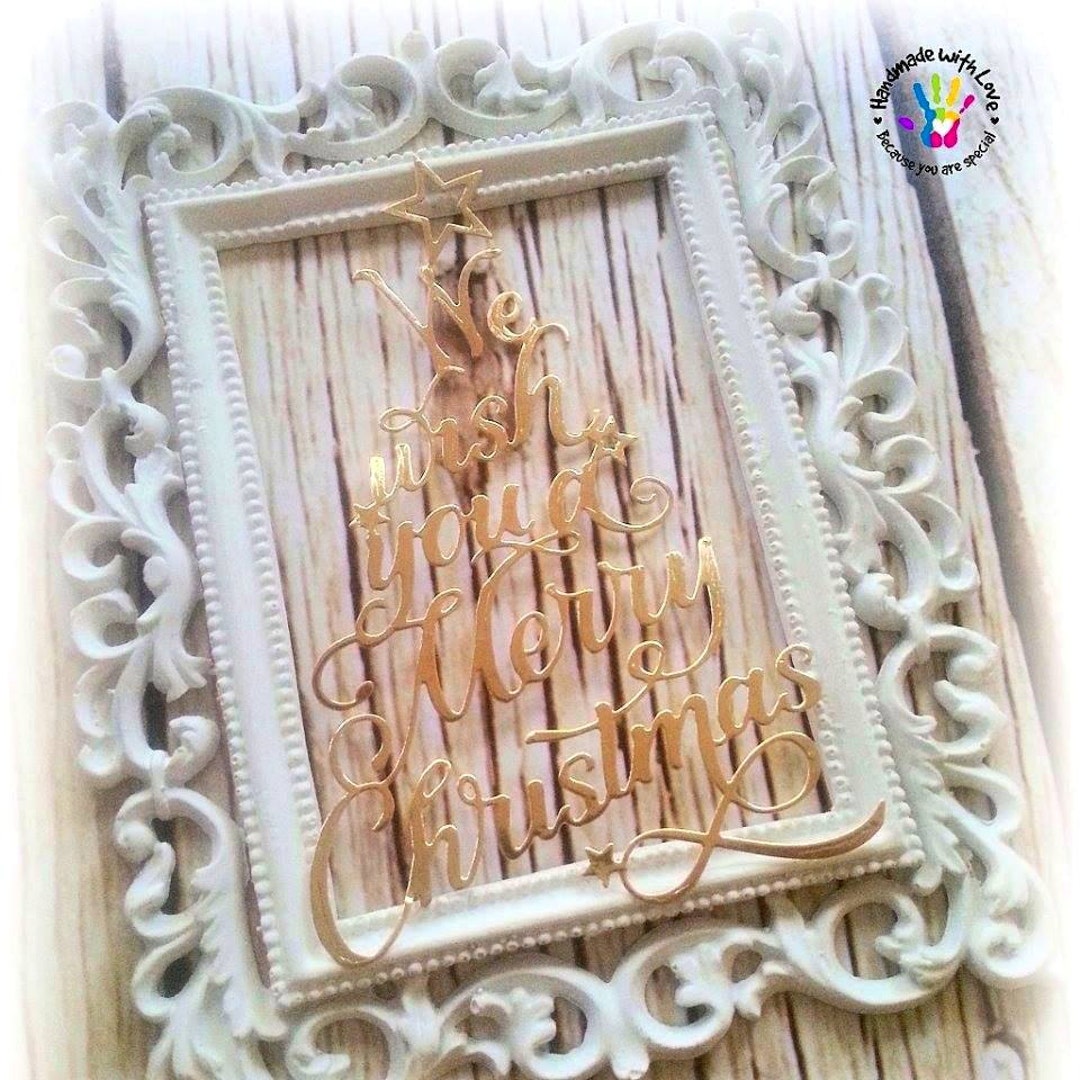 We Wish You a Merry Christmas Cut Out. 1 Pack of 10pcs. - Etsy