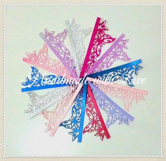 Butterfly Border 1 Pack of 5 Pieces. Perfect for Your Card | Etsy