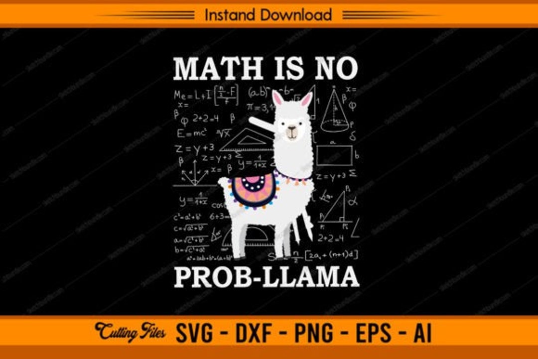 Math is No Prob-llama Back to School - Etsy