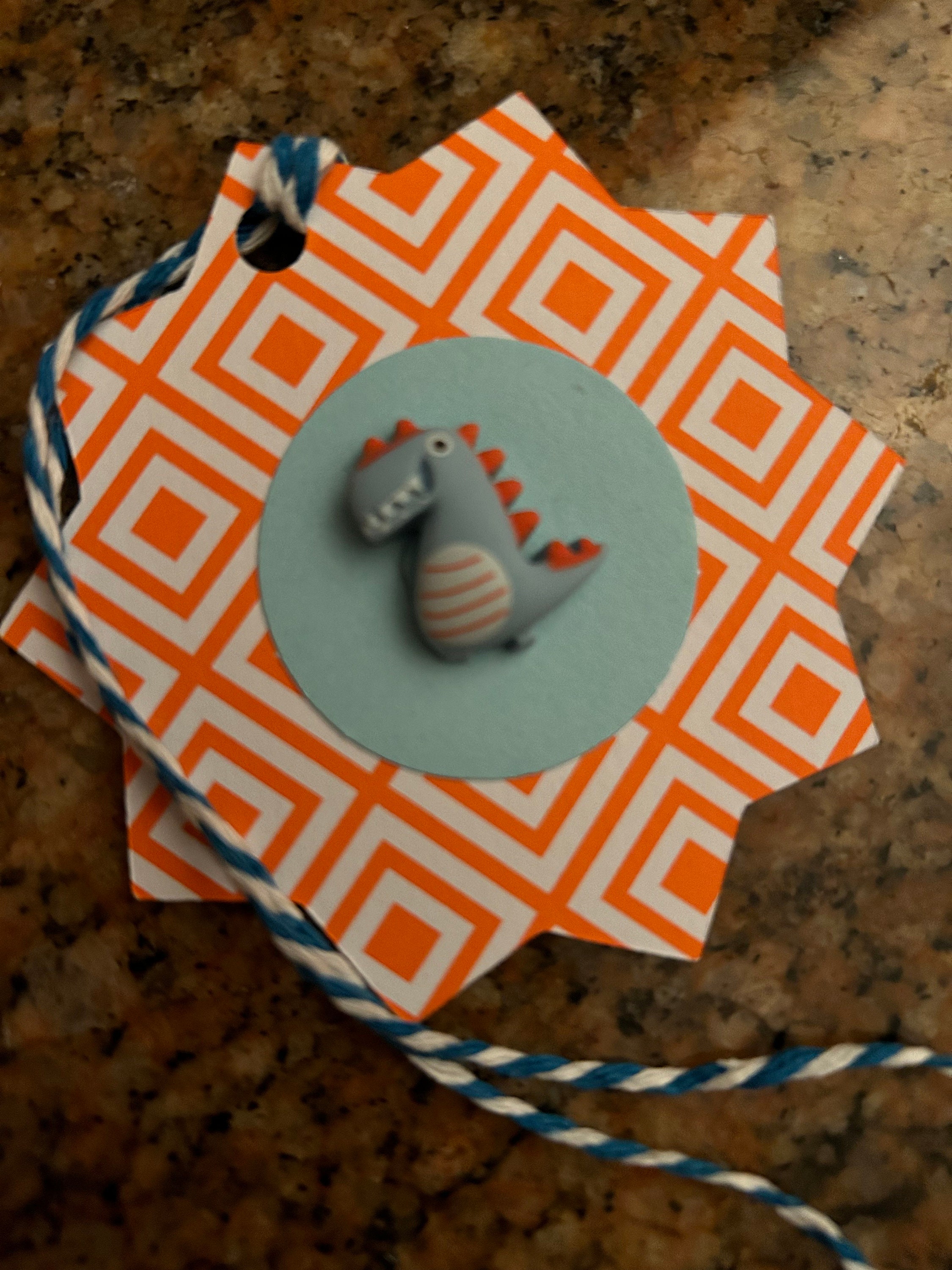 Friendly Dinosaur Gift Tags for Kids. Oranges & Blues and the Cutest ...