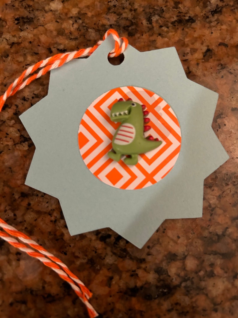 Friendly Dinosaur Gift Tags for Kids. Oranges & Blues and the Cutest ...