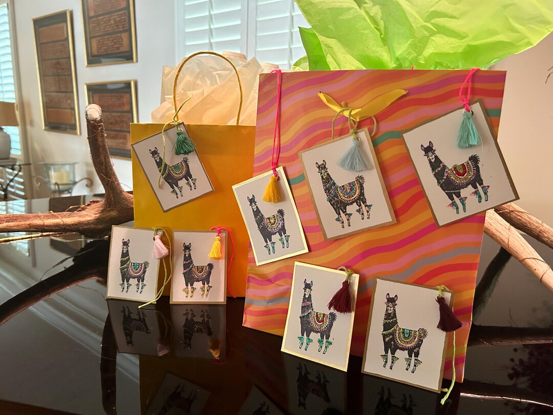 Sparkly Llama Gift Tags! Truly Rare Tags With the Cutest Llama Ever ...