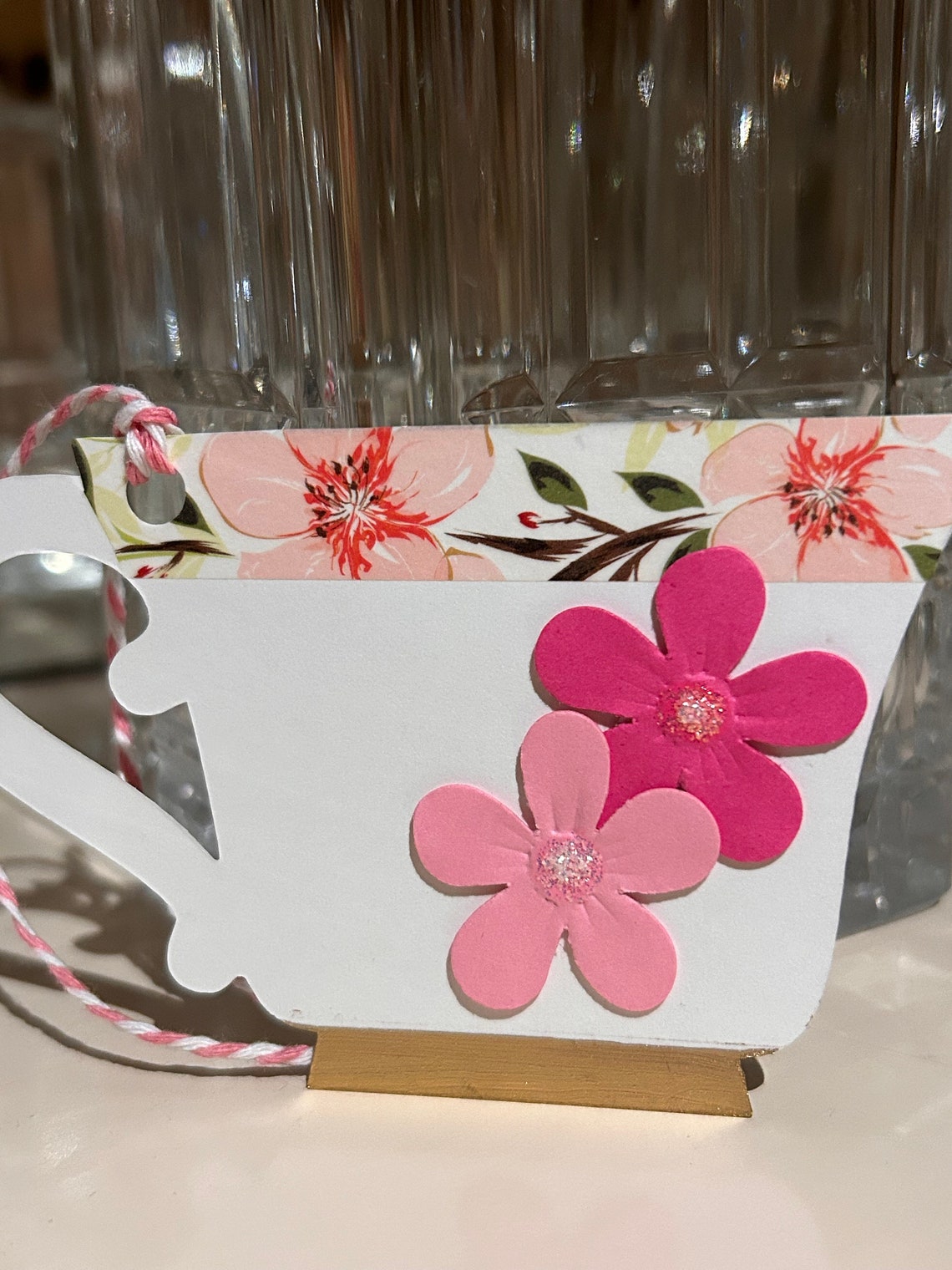 Pink Floral Tea Cup Gift Tags Are Perfect for a Tea Party or Mother's ...