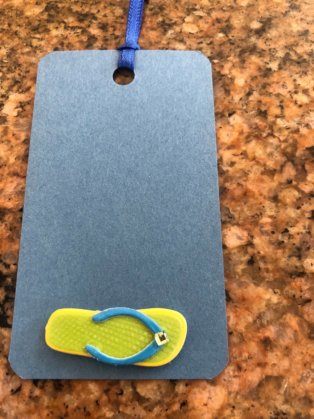Playful Flip Flop Card Stock Gift Tags With Tiny Rhinestone - Etsy