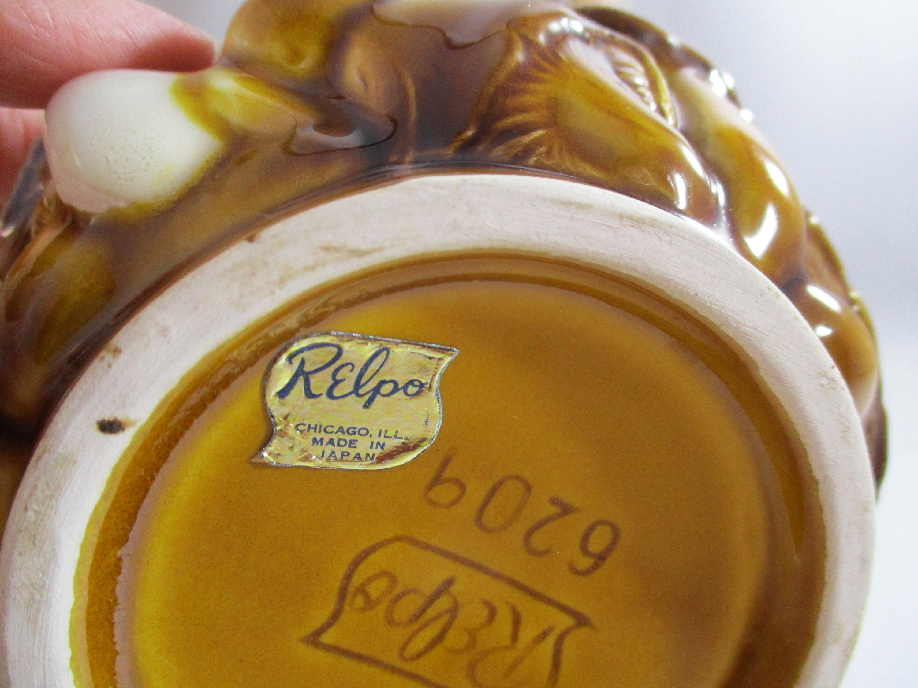 Vintage Pitcher Relpo Made in Japan Fall Colors - Etsy