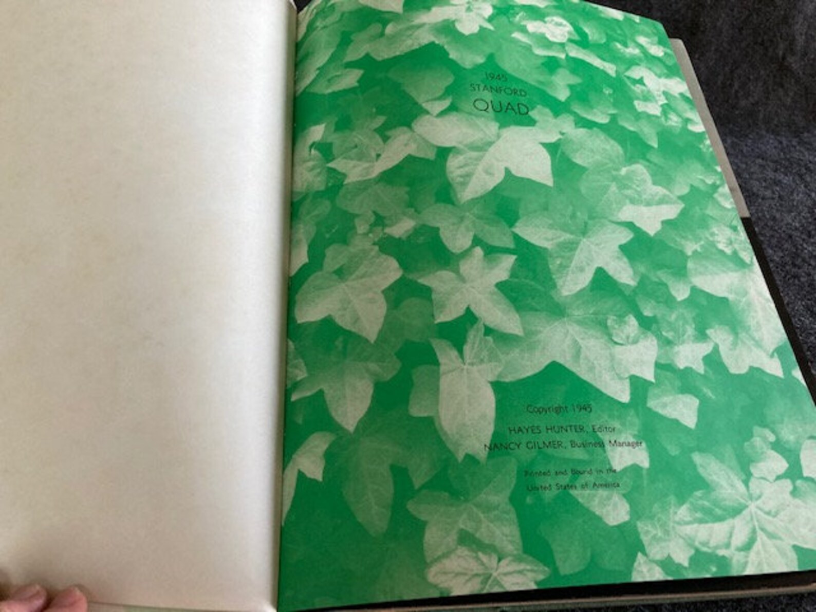 1945 Stanford University Quad Yearbook - Etsy