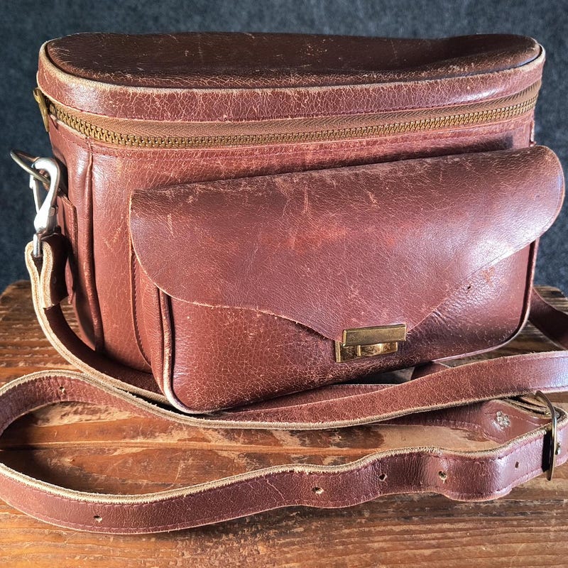 Leather Camera Bag - Etsy