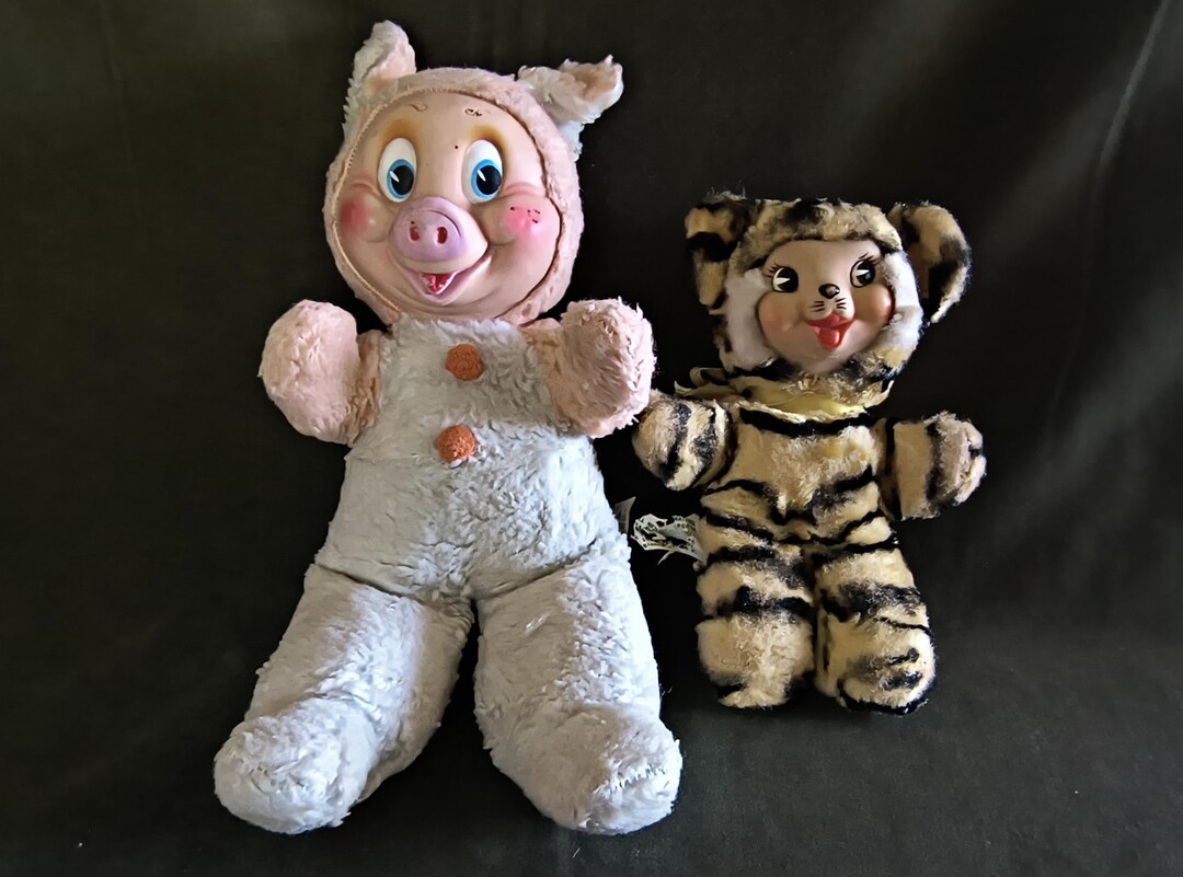 Two Gund Creations Rubber-faced Plushies - Etsy