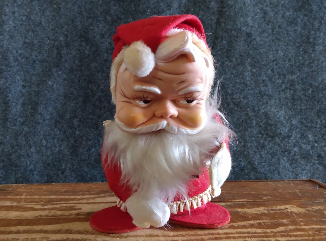 Vintage Small Santa Figurine - Etsy