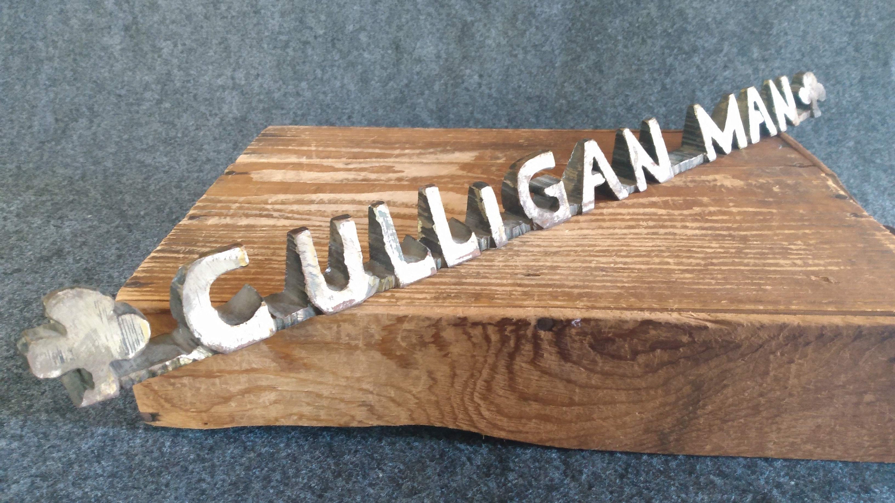 RARE Culligan Man Sign - Etsy Israel