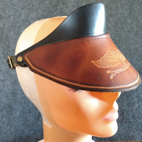 Leather Visor - Etsy