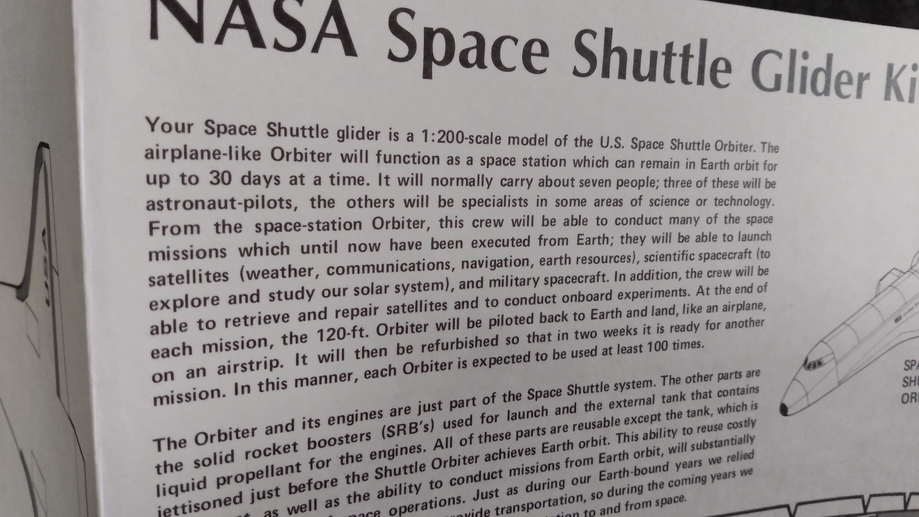 WHOA NASA Space Shuttle Glider Kits - Etsy