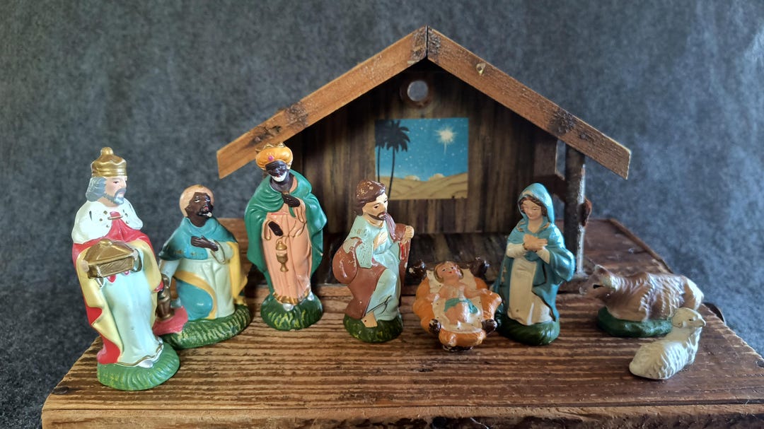Mid-century Nativity Scene Made in Japan - Etsy