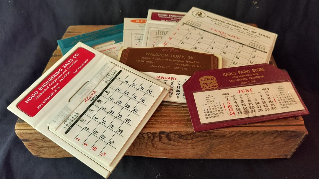Vintage Advertising Desk Calendars - Etsy