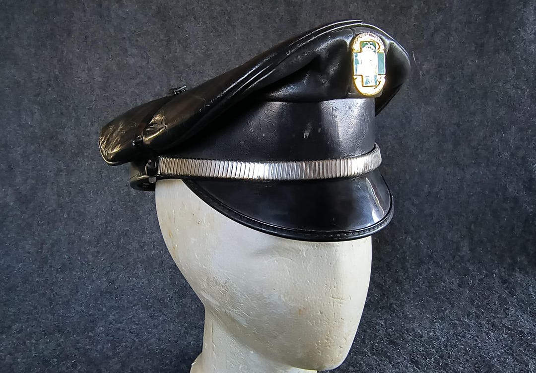 Muir Cap Leather Biker's Hat - Etsy