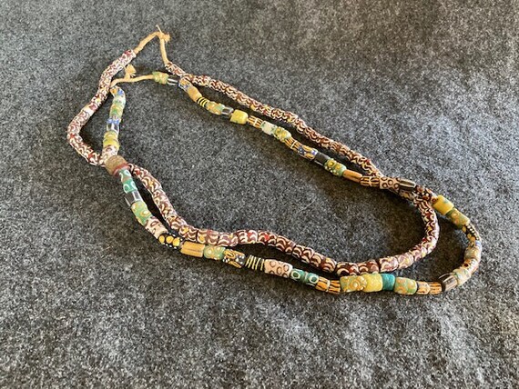 Vintage African Glass Trade Bead Strands | Etsy