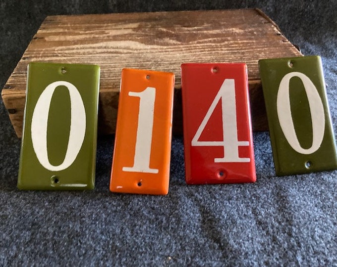 Enamel Metal House Numbers Japan - Etsy