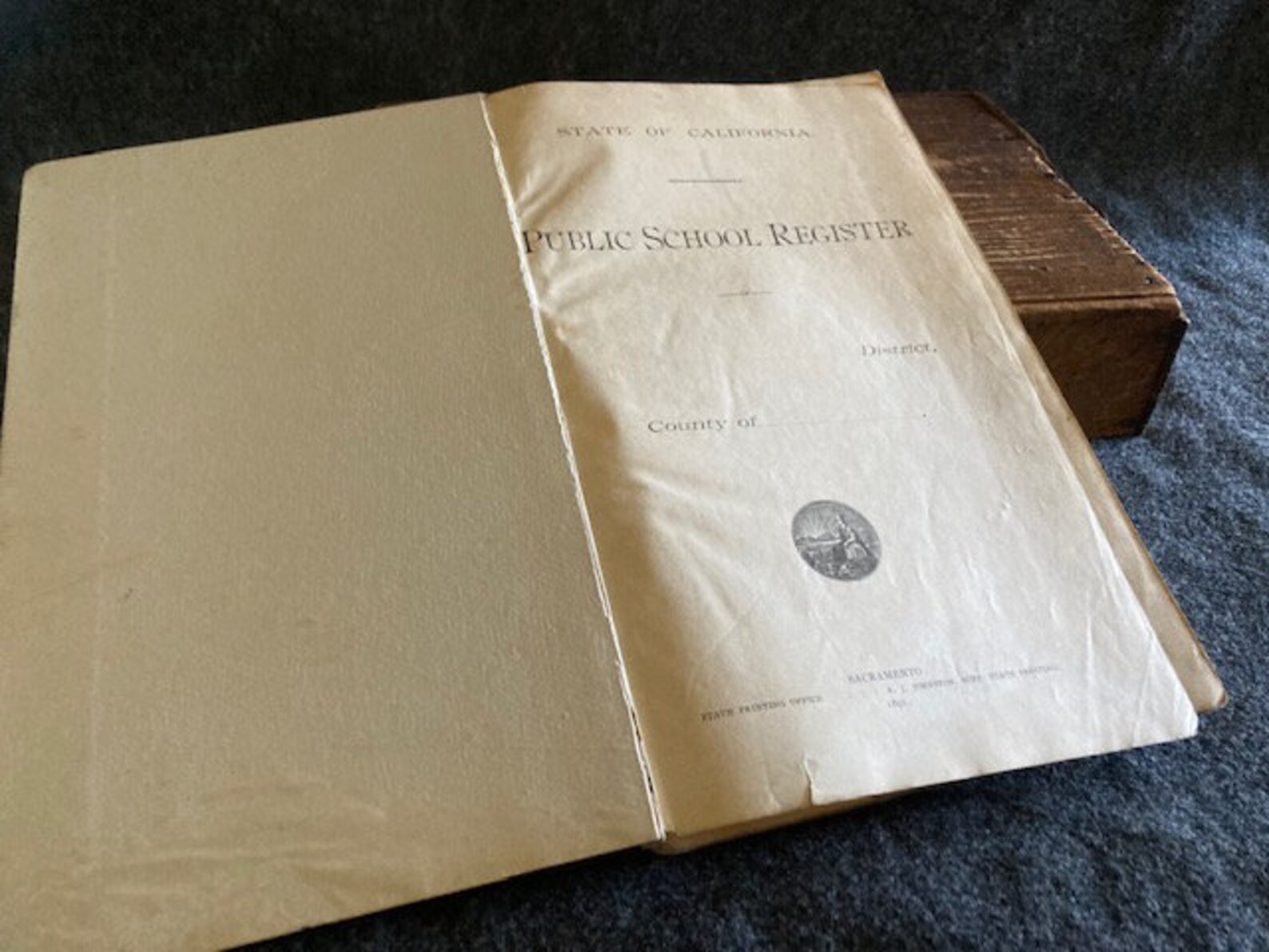 1897 Public School Register Book - Etsy