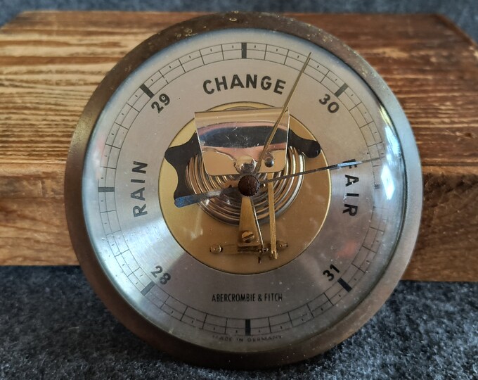 Mid-century Abercrombie and Fitch Weather Barometer - Etsy