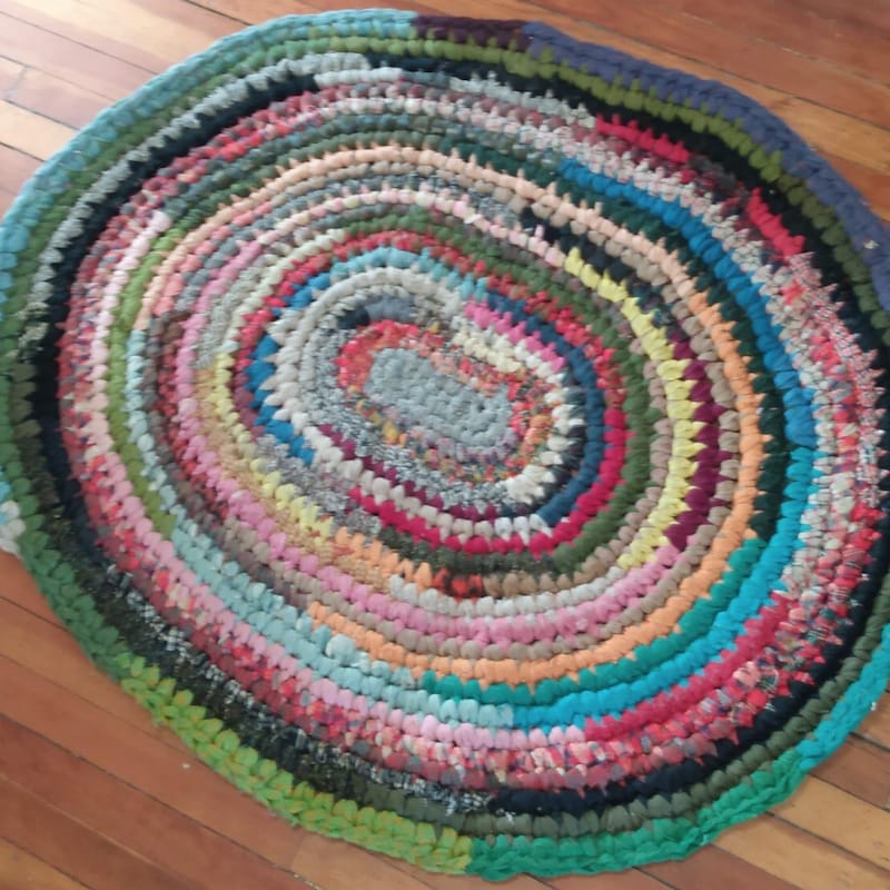 Rag Rug - Etsy