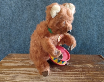 Drummer Wind up Bear - Etsy