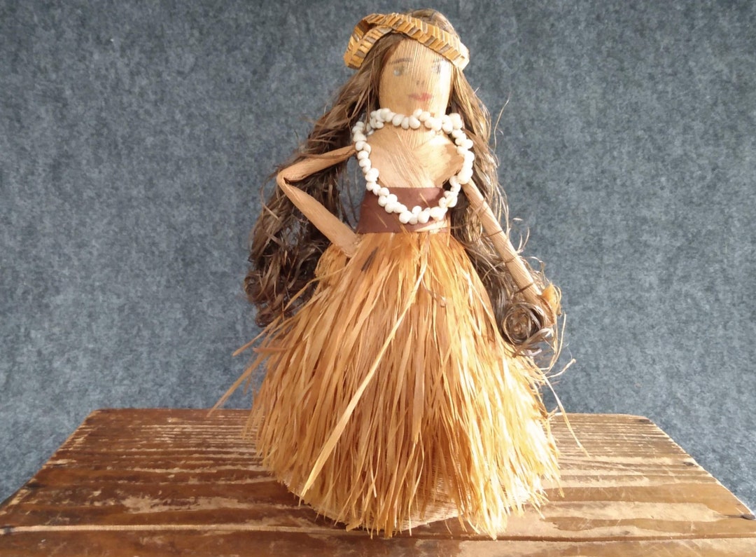 RARE Tahitian Hula Doll - Etsy