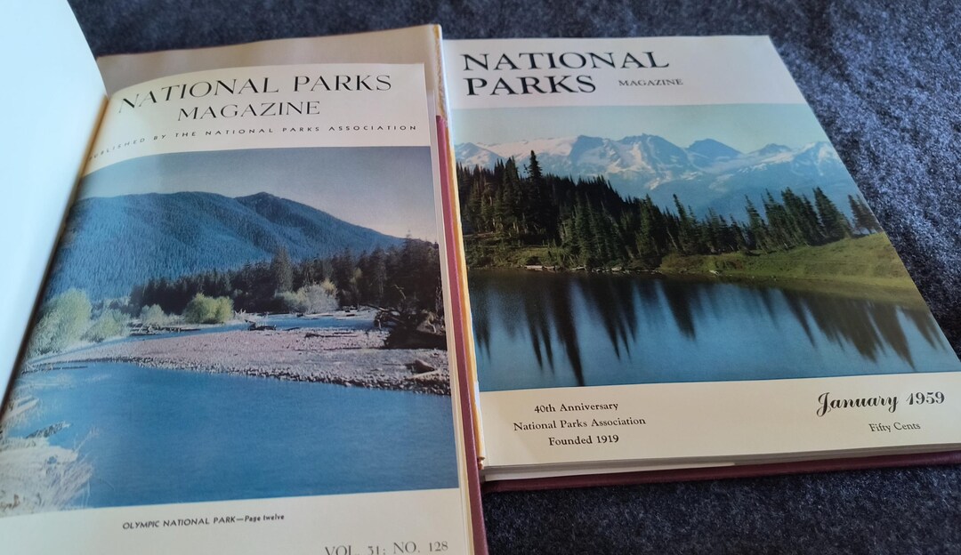 RARE Bound National Parks Magazine 1950s - Etsy